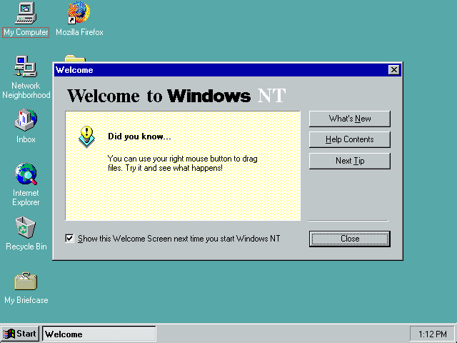 Windows NT 4.0 + self virtualization